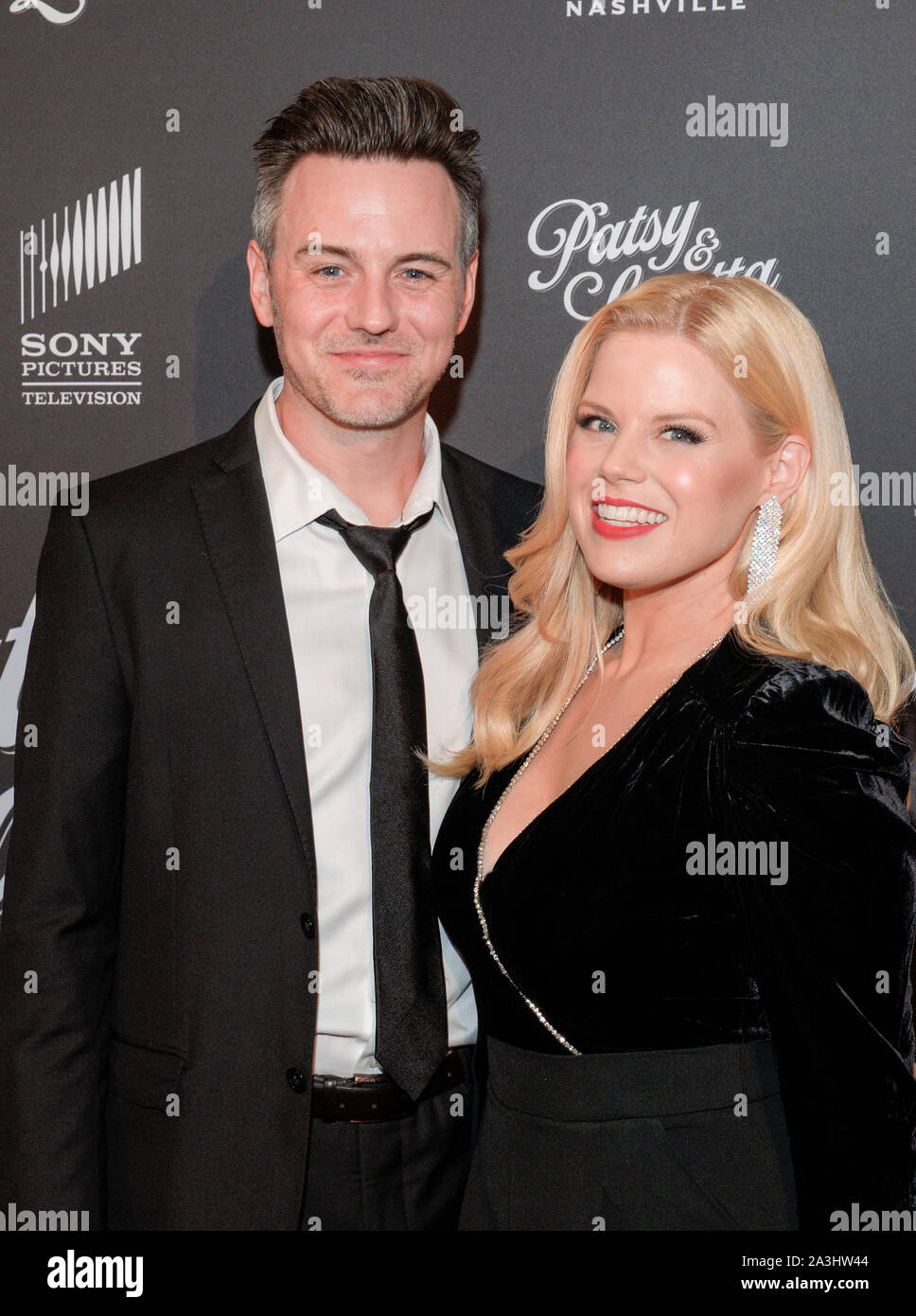 Brian Gallagher and Megan Hilty attend Lifetime presents special ...