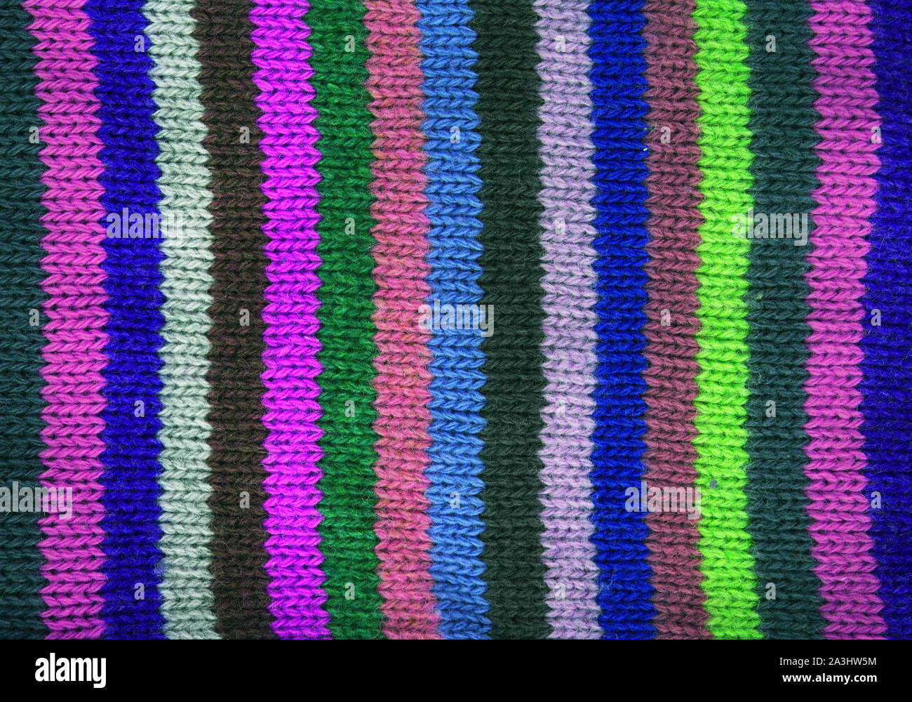 Multi coloured woven wool fabric Stock Photo - Alamy