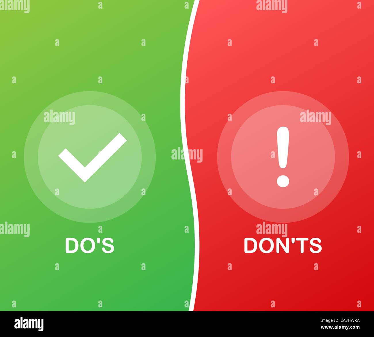 Do's and Don'ts like thumbs up or down. flat simple thumb up symbol ...