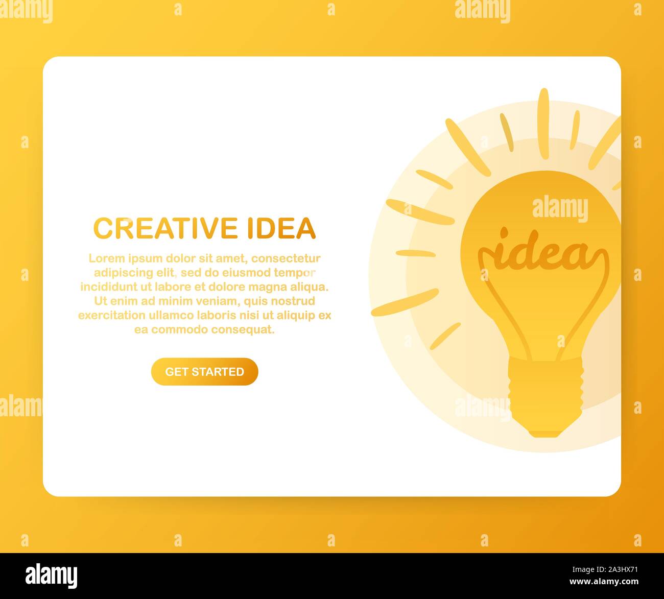 Creative Idea for website banner and landing page. Vector stock ...