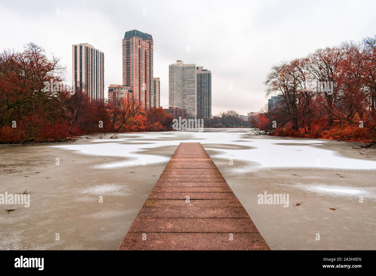 Chicago winter season hi-res stock photography and images - Alamy