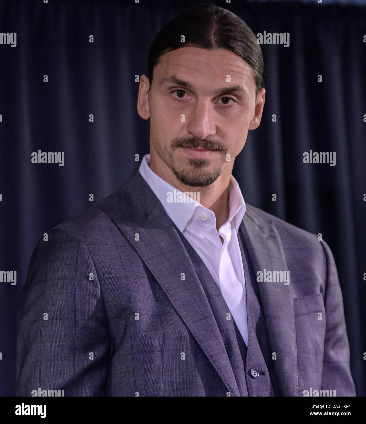 Malmö, Sweden. 8th Oct, 2019. Swedish soccer player Zlatan Ibrahimovic ...