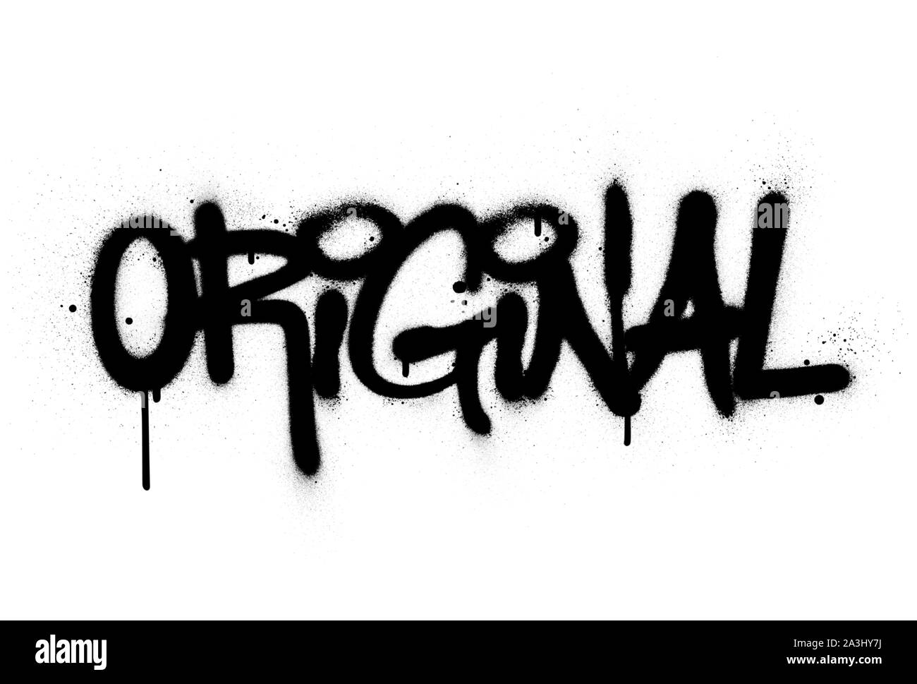 graffiti original word sprayed in black over white Stock Vector Image ...