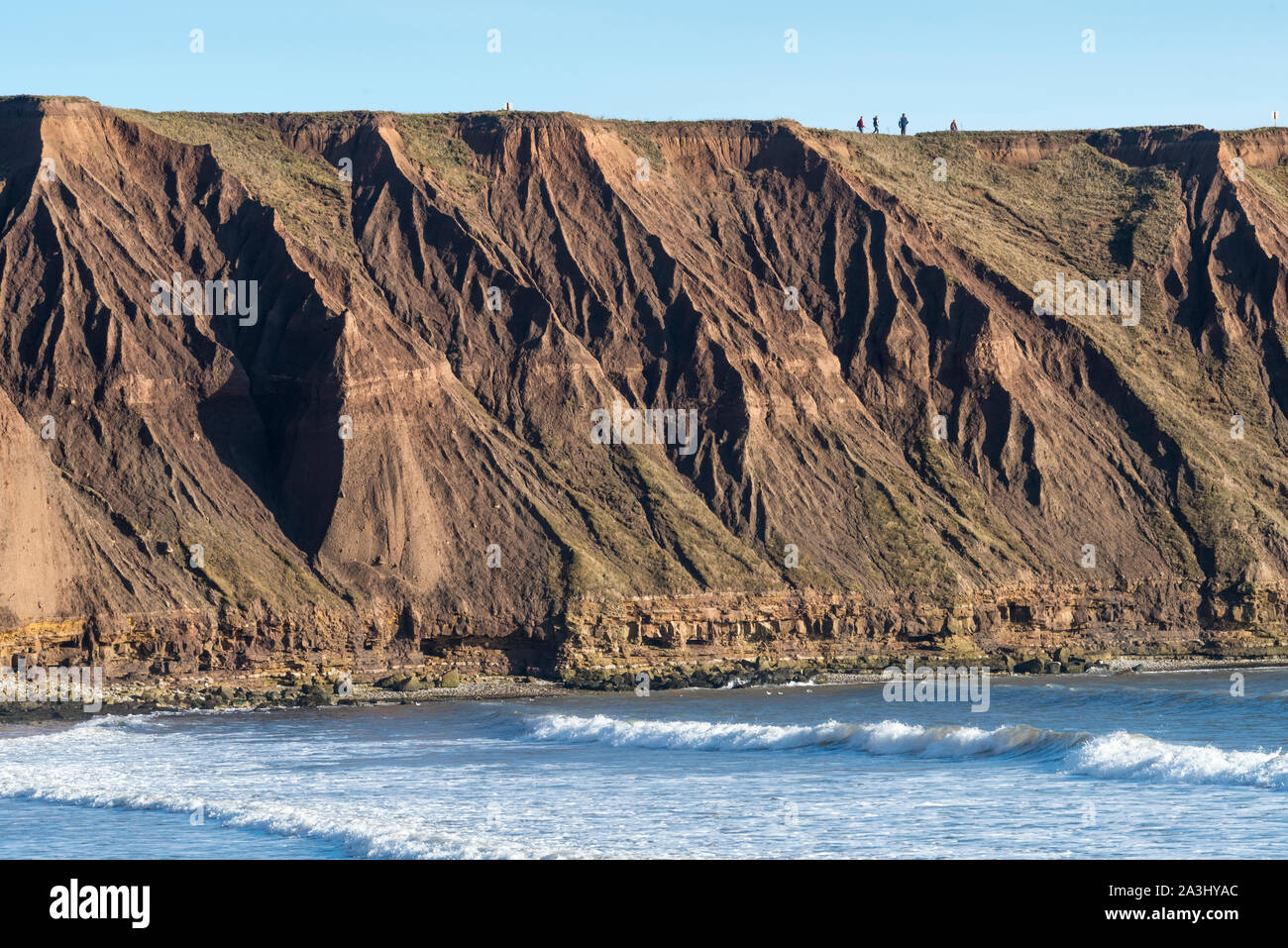 The cliffs of Carr Naze at Filey, North Yorkshire Stock Photo - Alamy