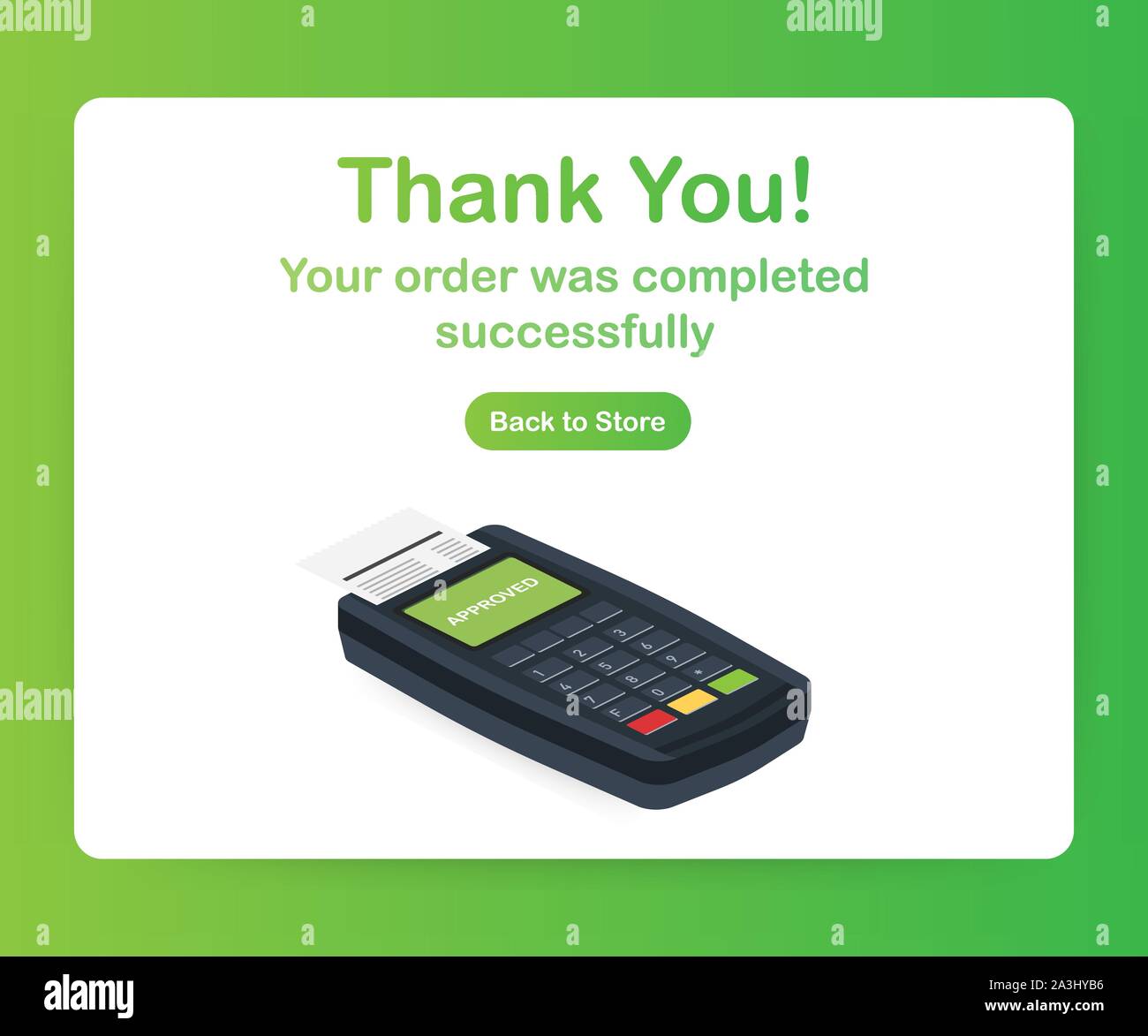 Payment approved credit card icon. Flat illustration of payment ...