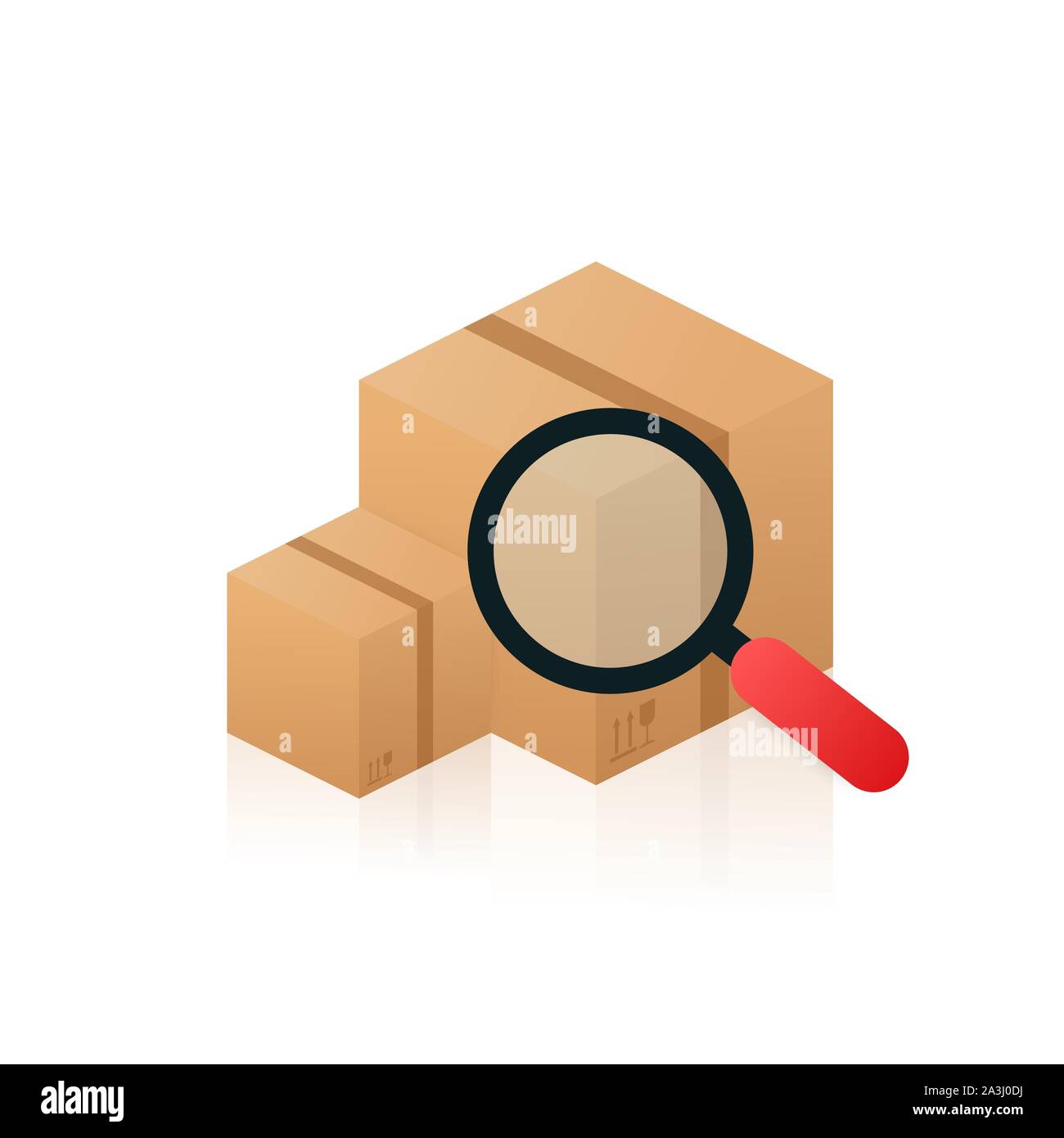 Parcel tracking website. Online package tracking. Modern concept. stock ...