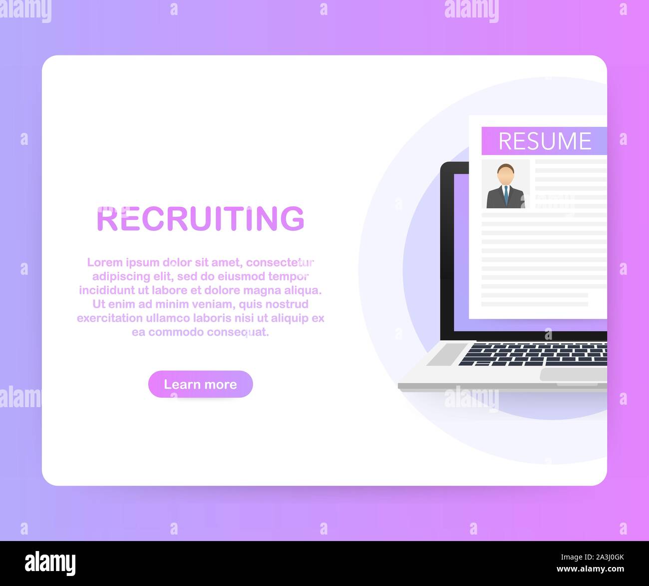 Recruitment concept. Hire workers, choice employers search team for job ...