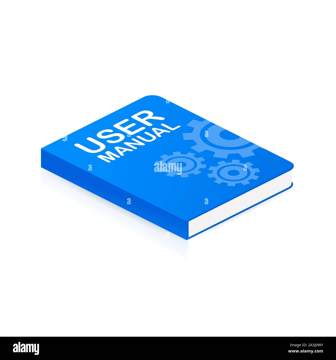 Concept User manual book for web page, banner, social media. Vector ...