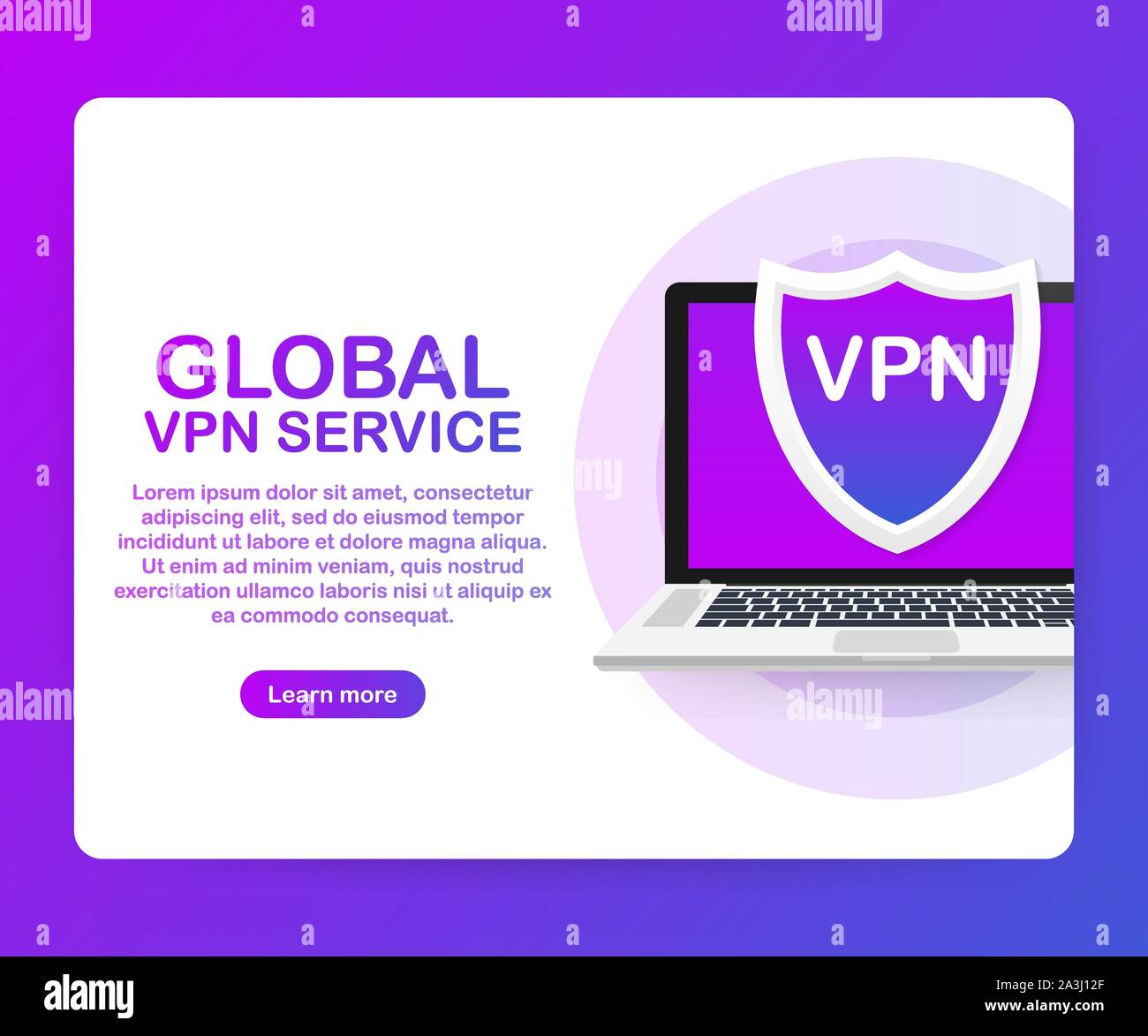 VPN connectivity. Secure virtual private network connection concept ...