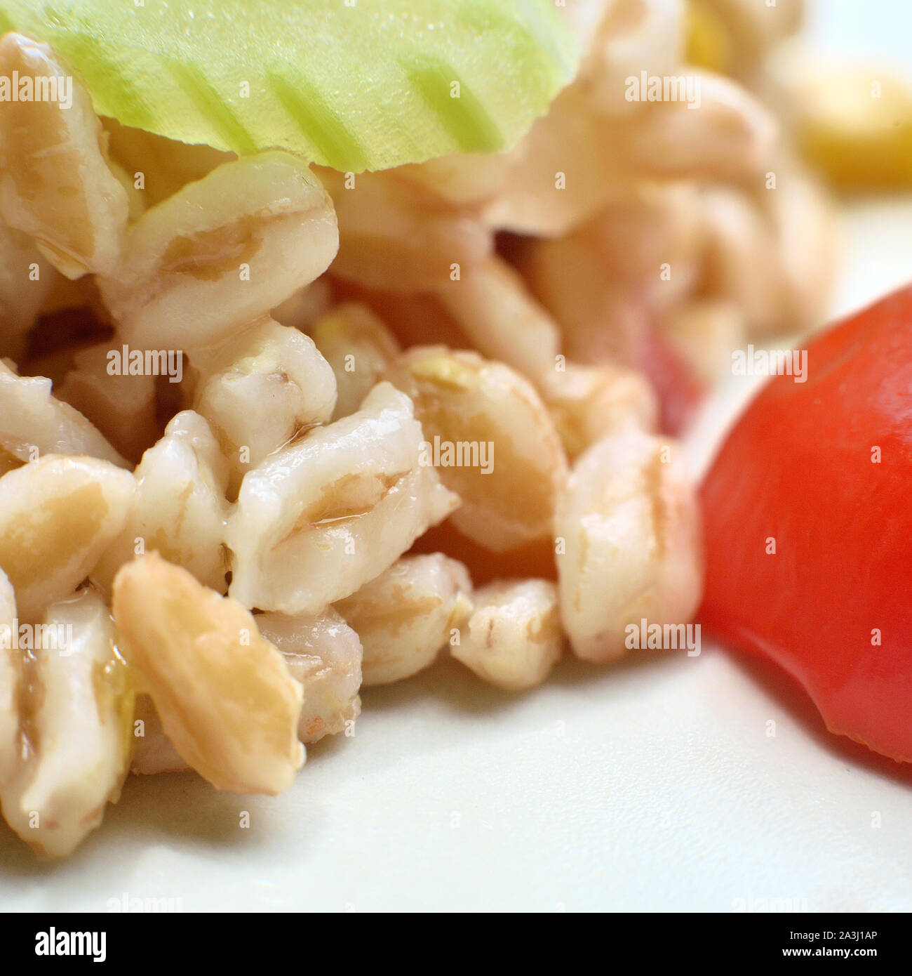 Healthy Vegetables and Spelt Wheat Salad Stock Photo - Alamy