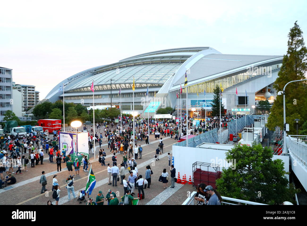 2019 rugby world cup pool b match kobe misaki stadium hi-res stock ...