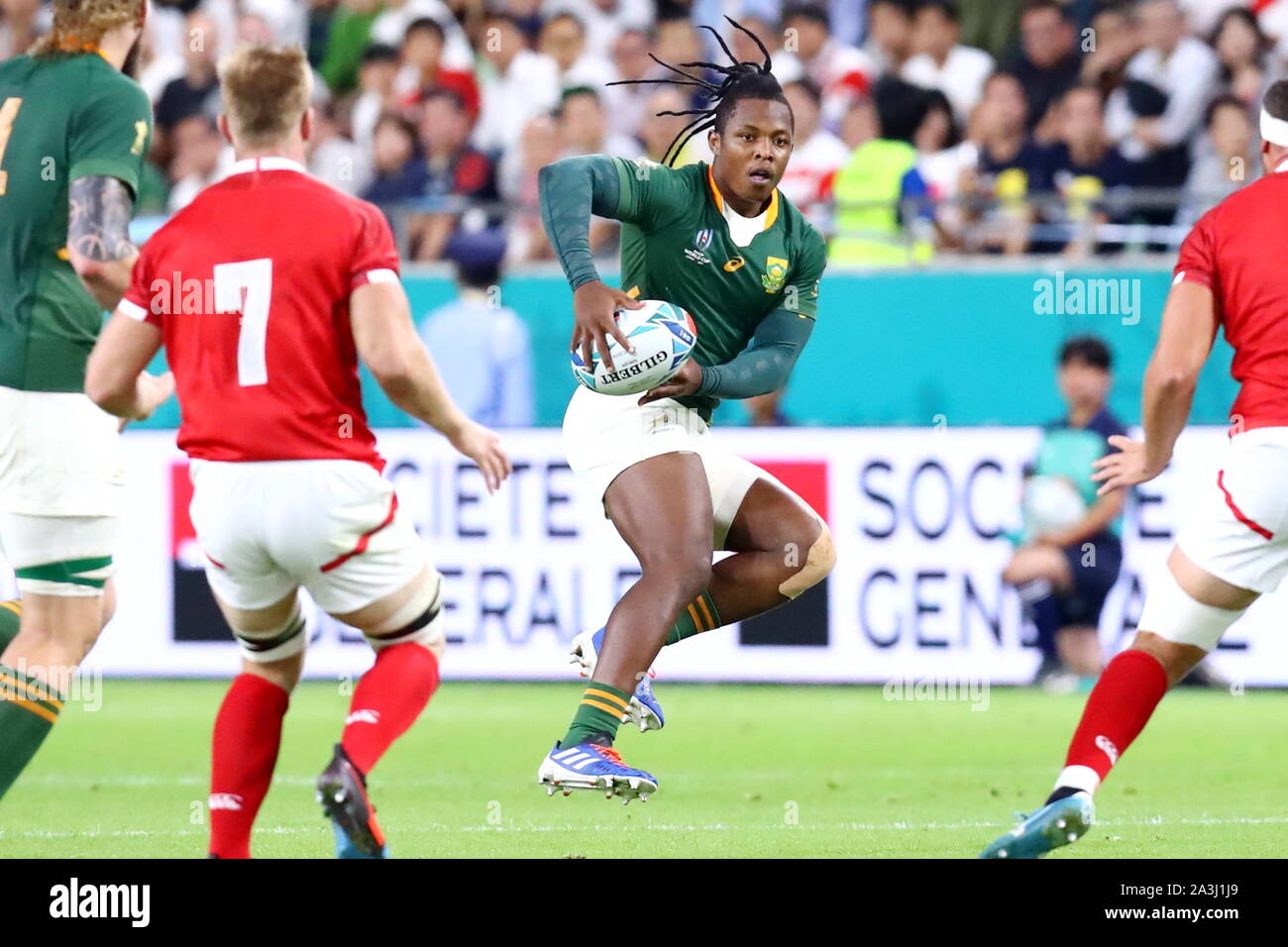 Kobe, Hyogo, Japan. 8th Oct, 2019. S'busiso Nkosi (RSA) Rugby : 2019 ...