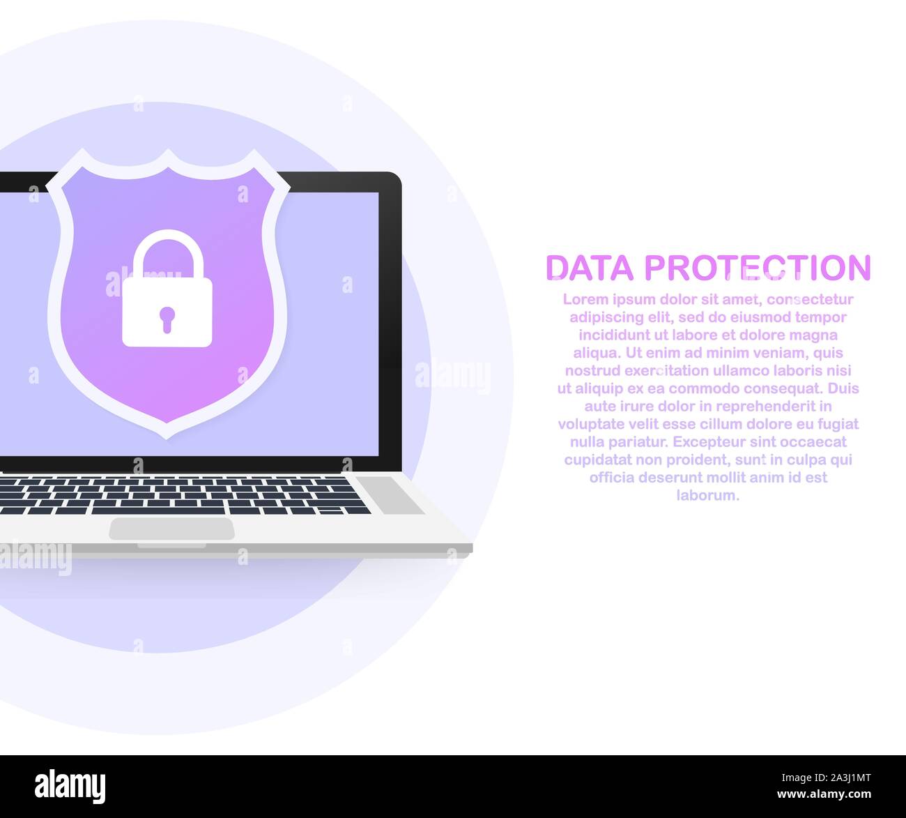 Data Protection, privacy, and internet security. Vector stock ...
