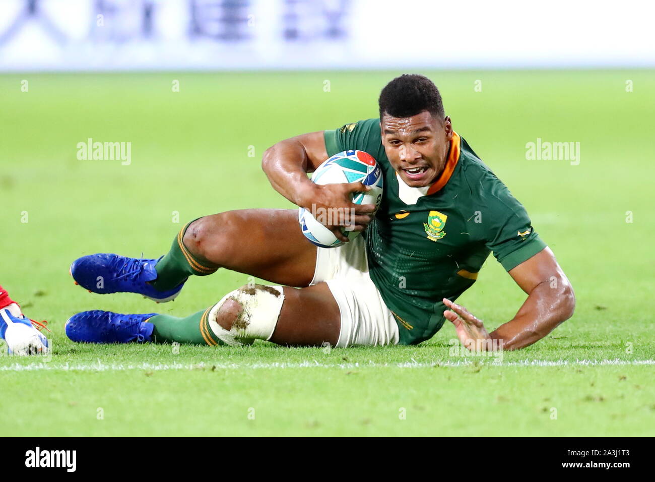 Kobe, Hyogo, Japan. 8th Oct, 2019. Damian Willemse (RSA) Rugby : 2019 ...