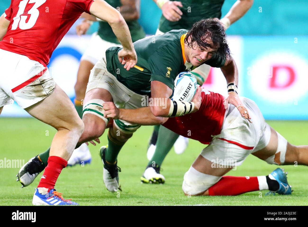Kobe, Hyogo, Japan. 8th Oct, 2019. Franco Mostert (RSA) Rugby : 2019 ...