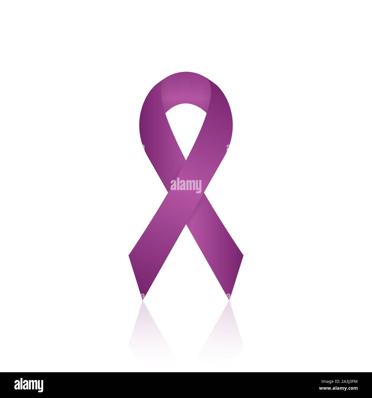 Pancreatic Cancer Awareness Realistic Ribbon. Vector stock illustration ...