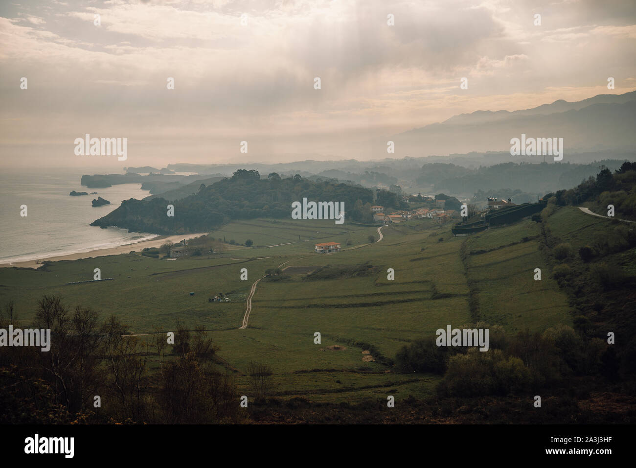 Sea cliffs clouds aerial hi-res stock photography and images - Alamy