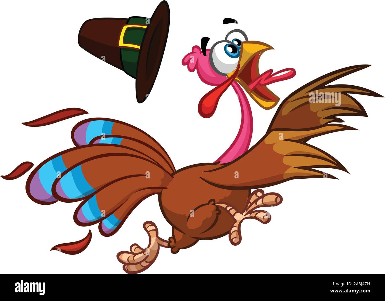 Cartoon Turkey Running