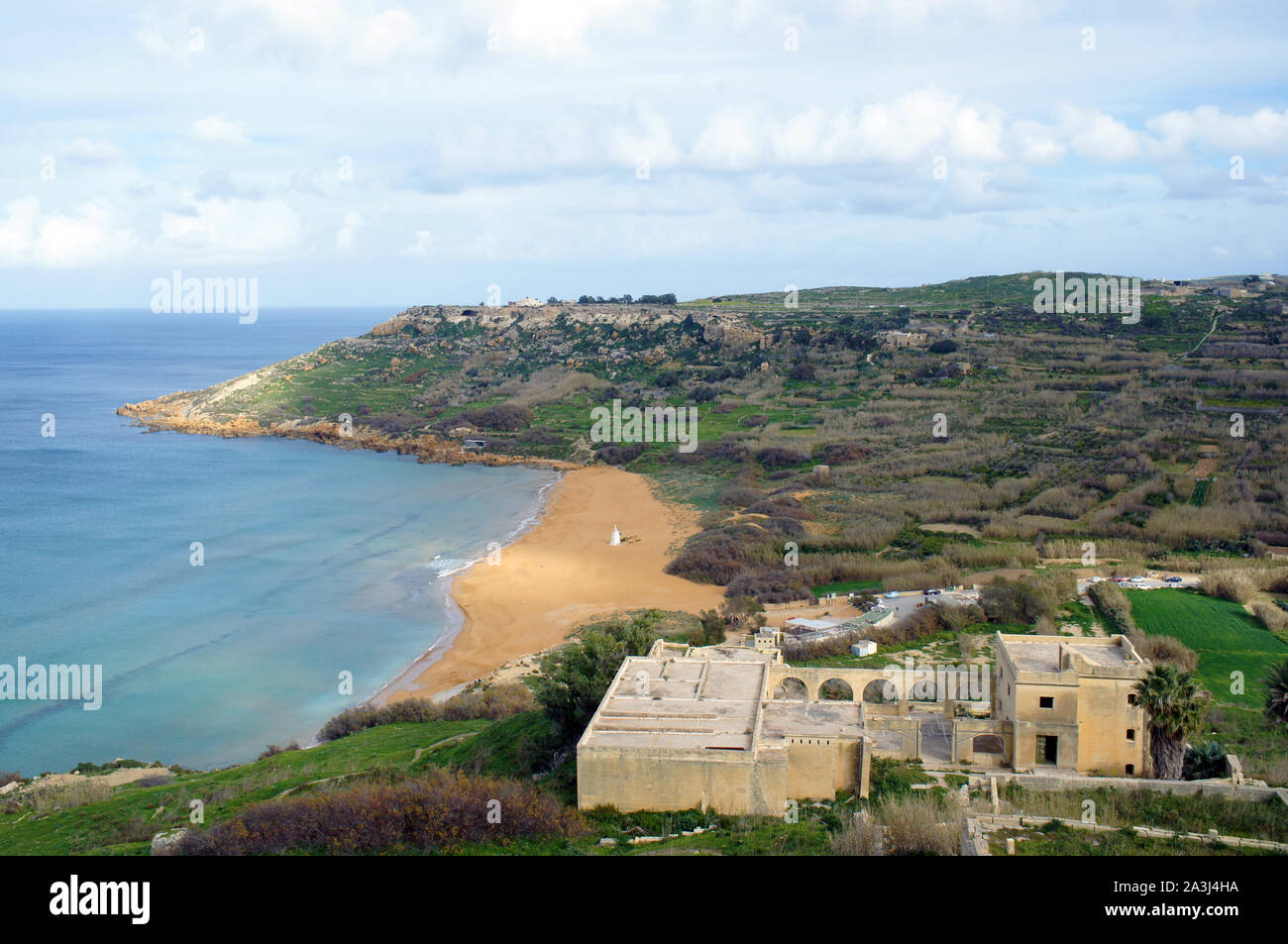 on red sandy beach in Ramla Bay, Gozo, Malta Stock Photo - Alamy