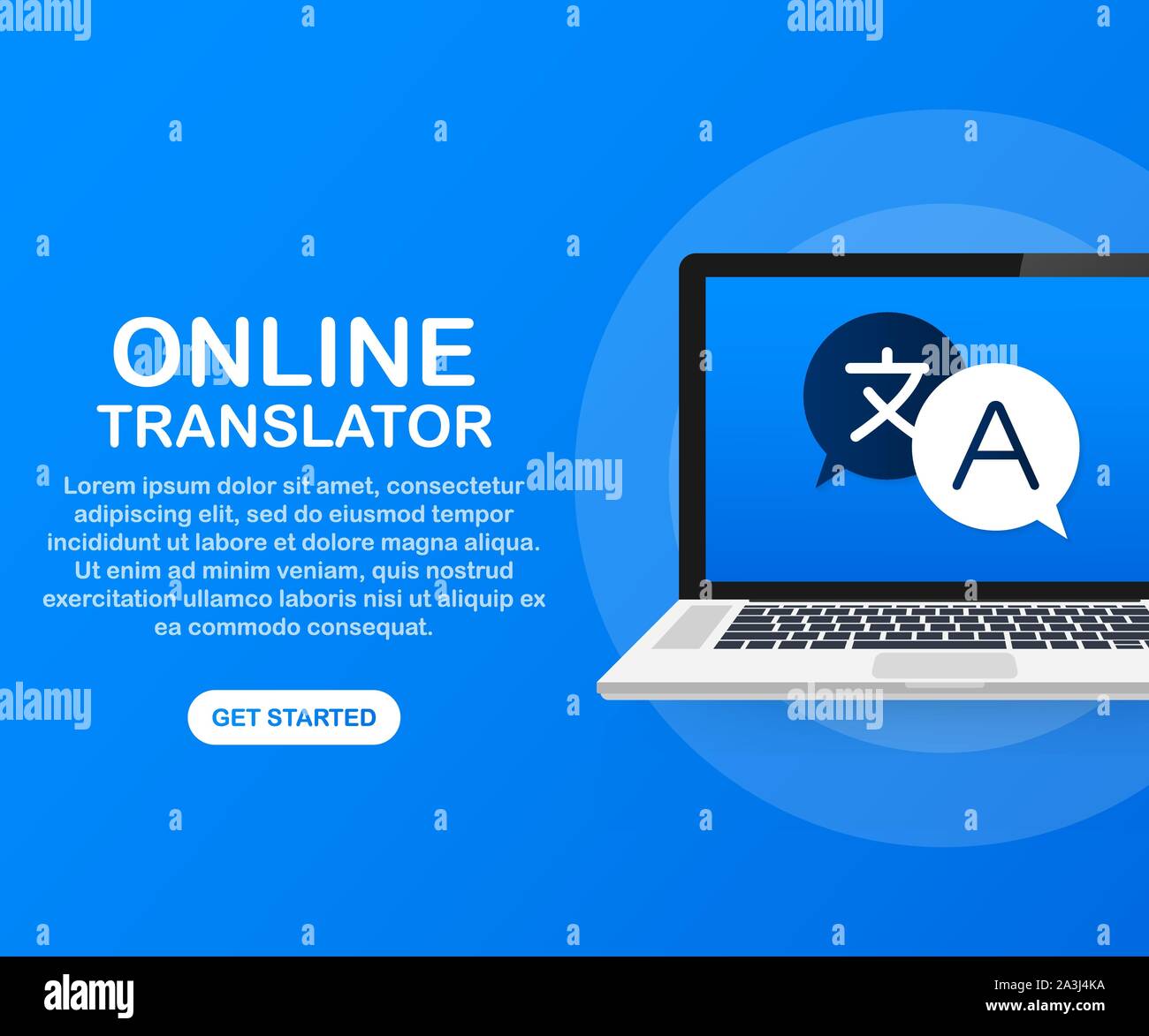 Online translator concept isometric vector illustration. Smartphone ...