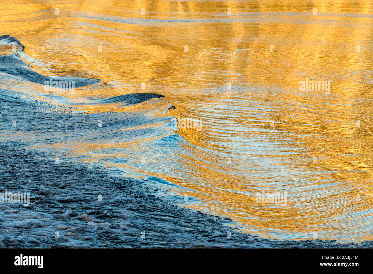 blue and gold water Stock Photo - Alamy