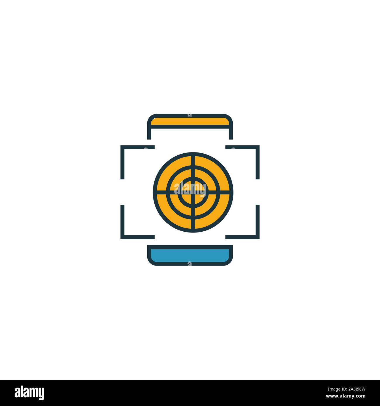 Augmented Reality Game icon. Outline filled creative elemet from visual ... Augmented Reality Game icon. Outline filled creative elemet from visual ...