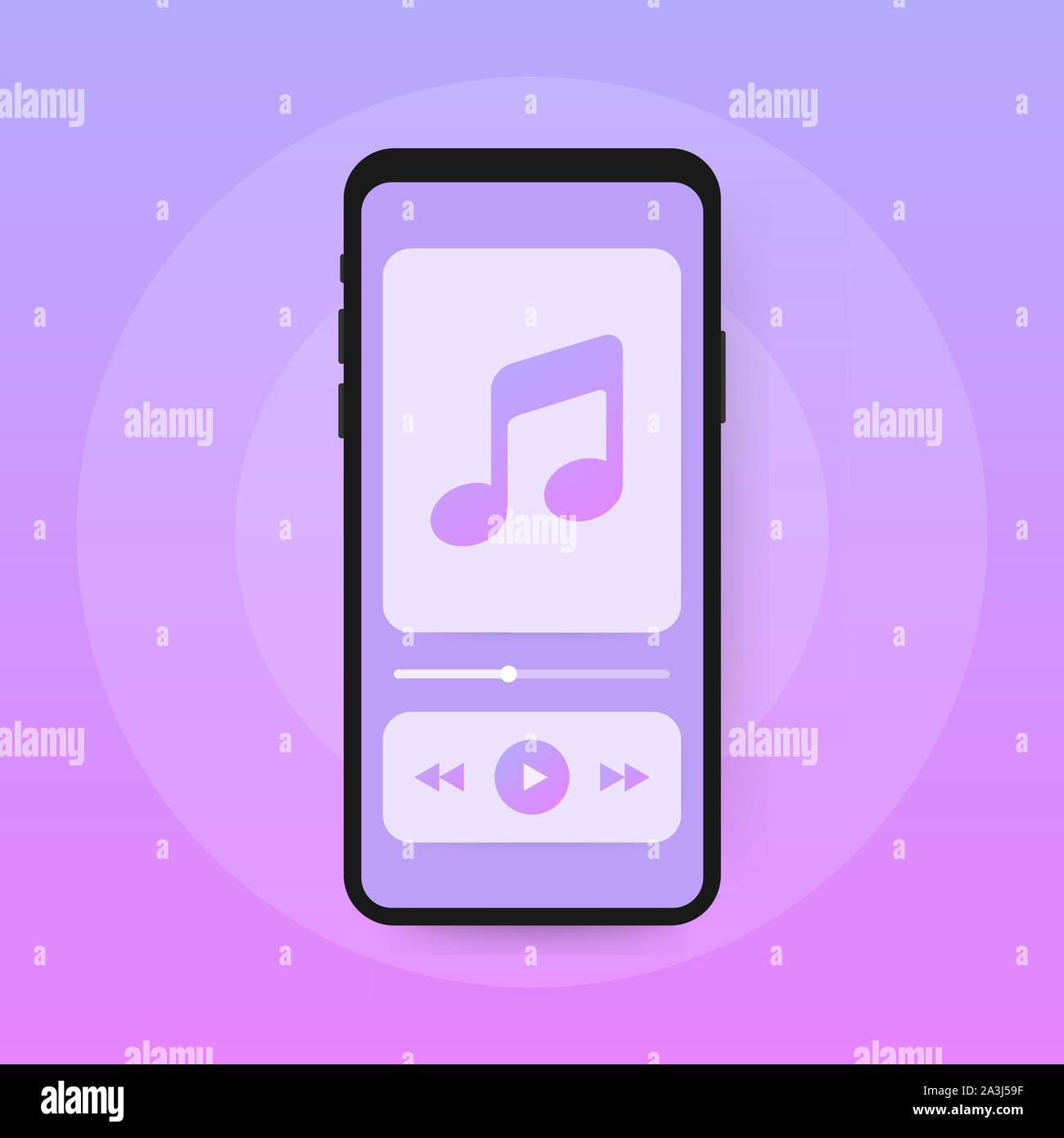 Mobile Application Interface. Music Player. Music app. Vector stock ... Mobile Application Interface. Music Player. Music app. Vector stock ...