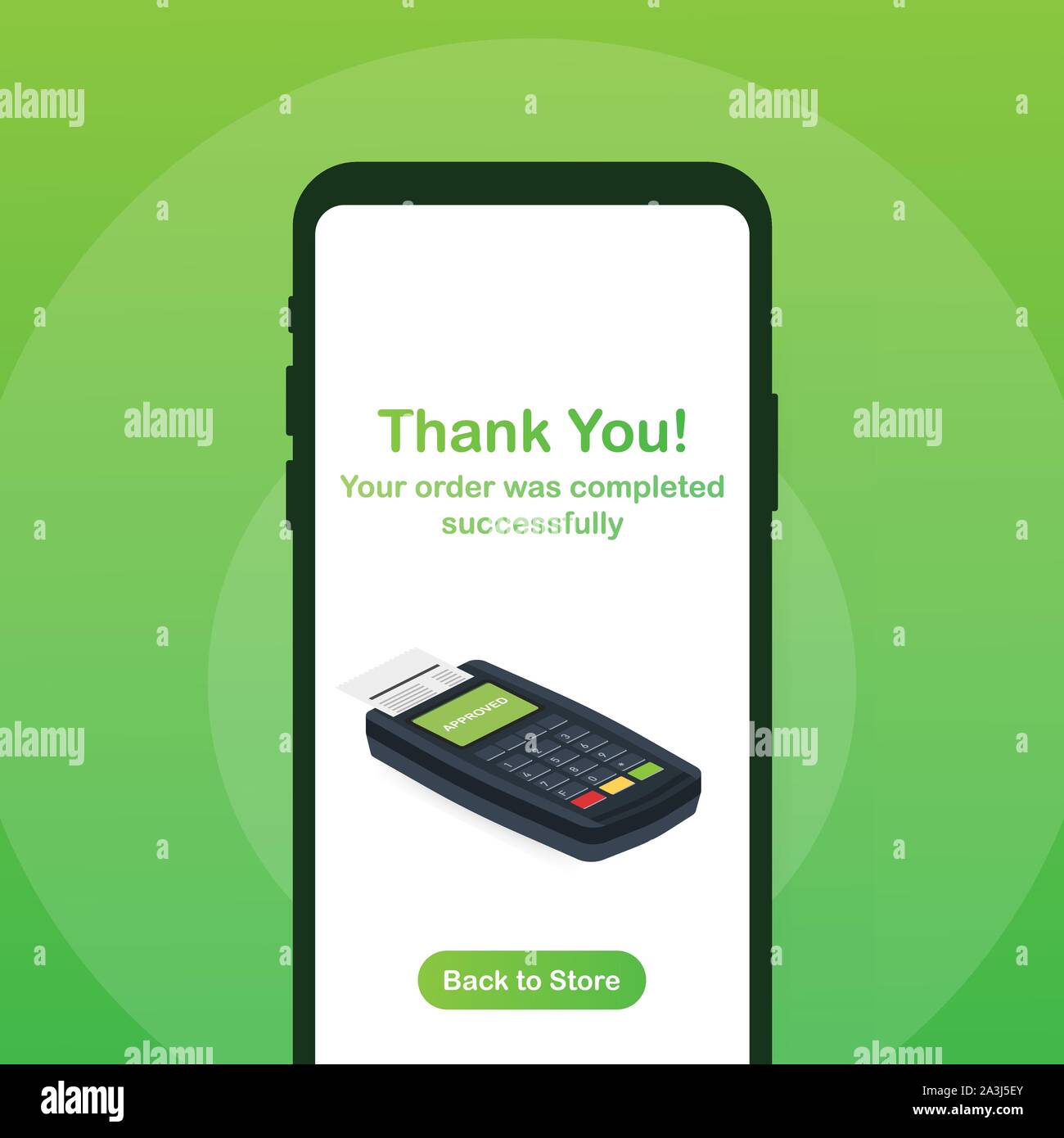 Payment approved credit card icon. Flat illustration of payment ...