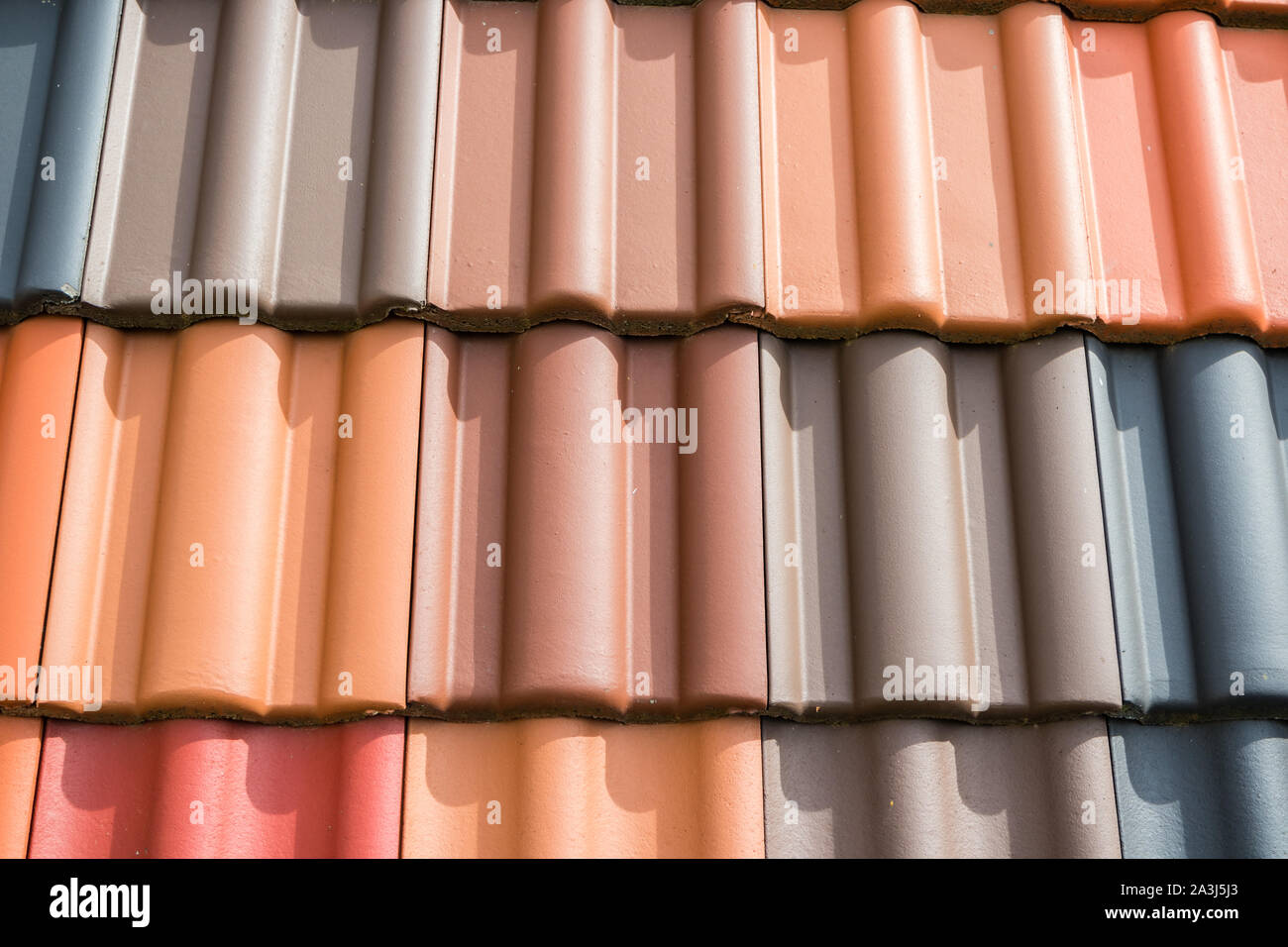 Roof cladding pattern roof tiles Stock Photo - Alamy
