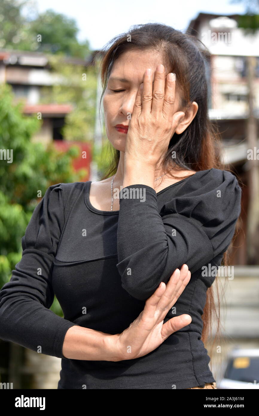 A Failed Female Senior Stock Photo - Alamy