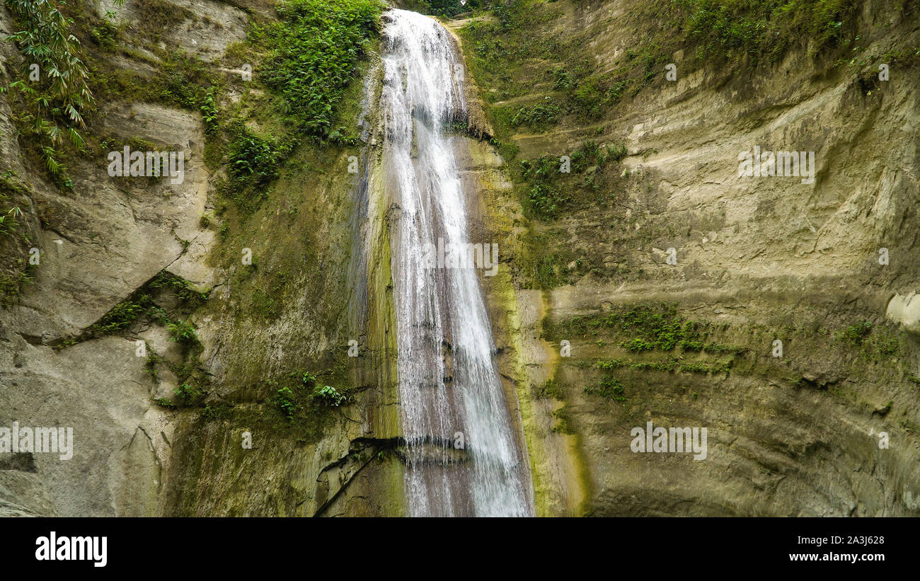 Beautiful waterfall in green forest. Tropical Dao Falls in mountain ...