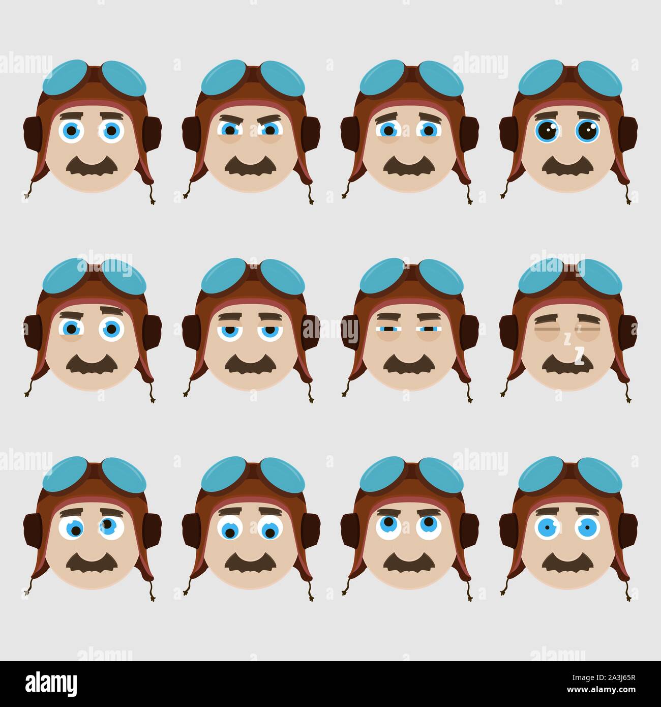 Leather pilot helmet hi-res stock photography and images - Alamy