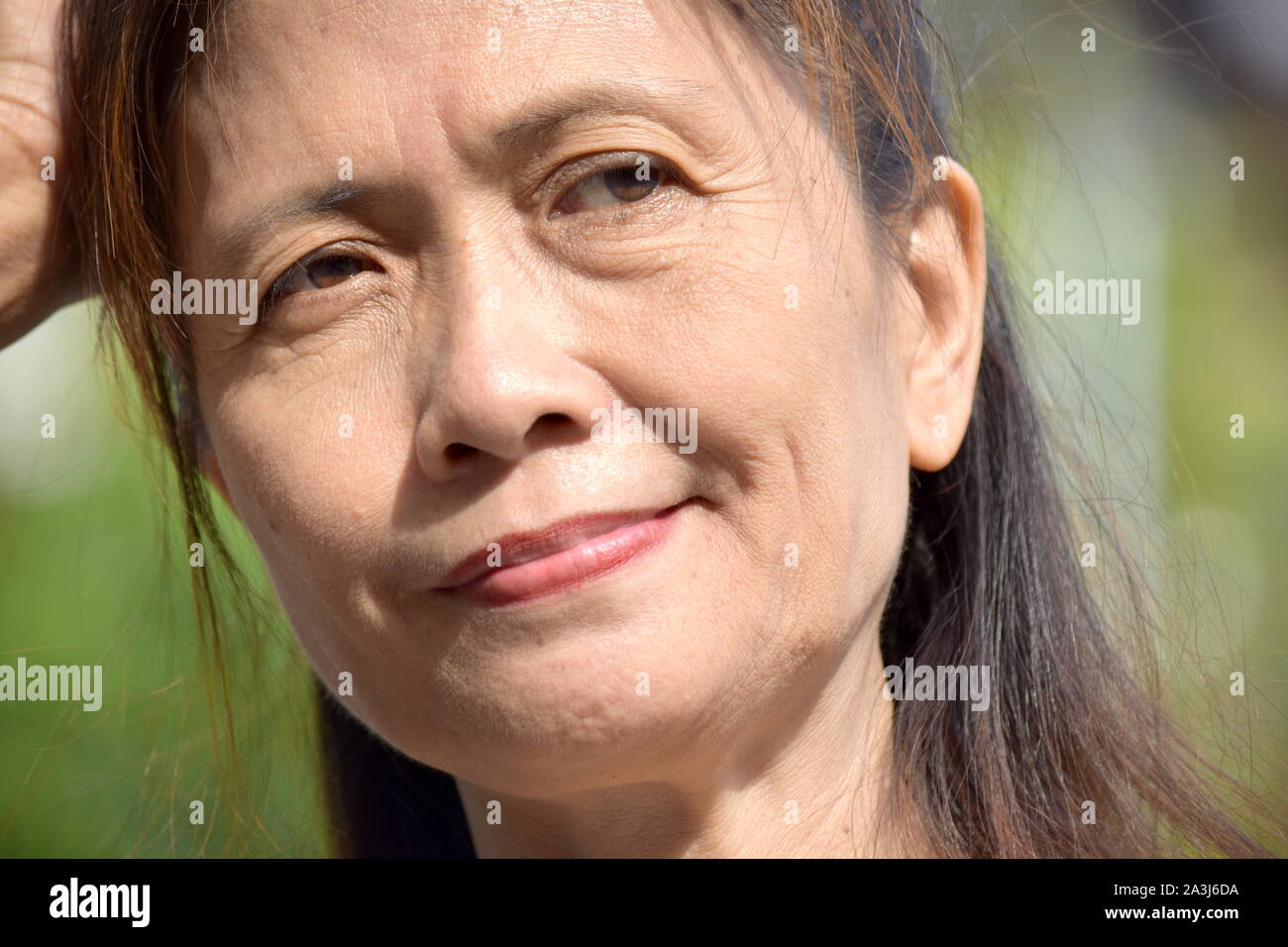 A Confused Adult Female Stock Photo - Alamy