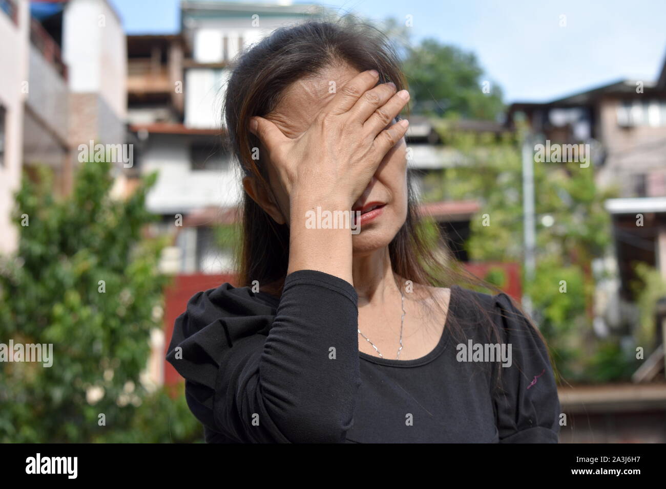 An Anxious Minority Person Stock Photo - Alamy