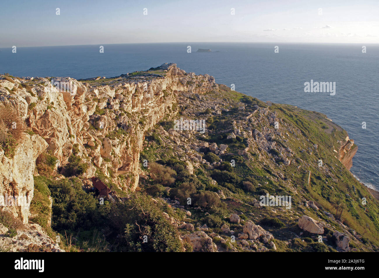 Panorama of Dingli Cliffs, Malta Stock Photo - Alamy