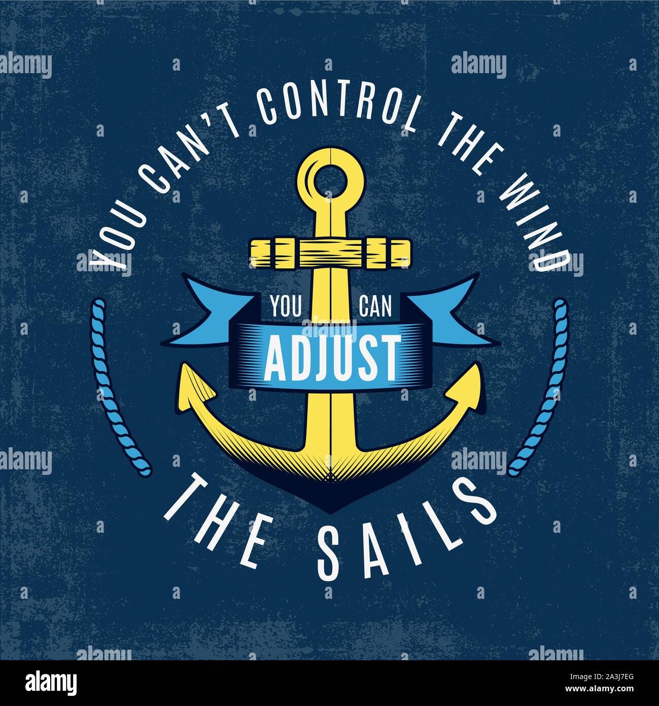 Nautical style vintage wanderlust print design for t-shirt, logos or ...