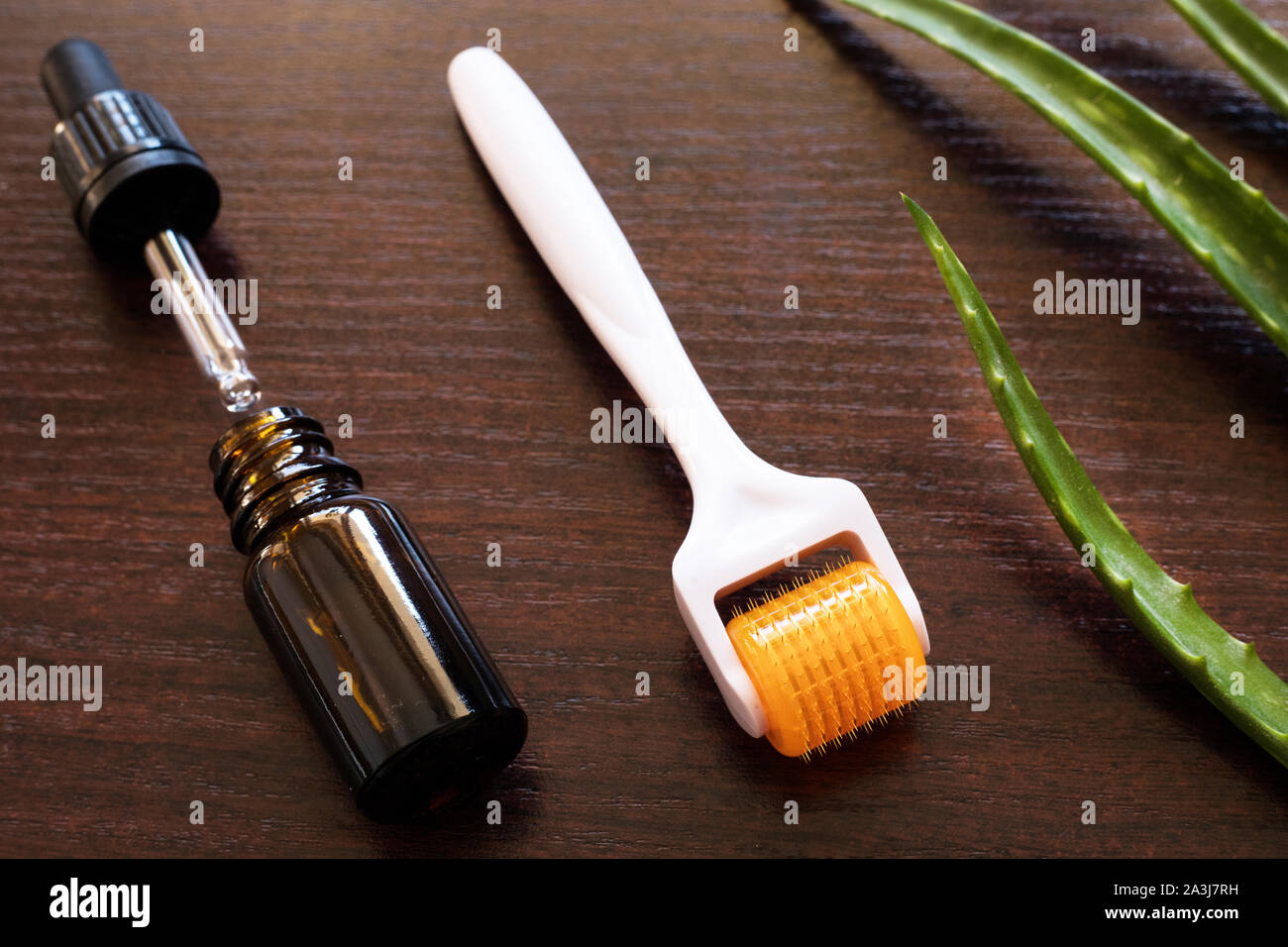 Derma roller for medical micro needling therapy. Tool also known as ...