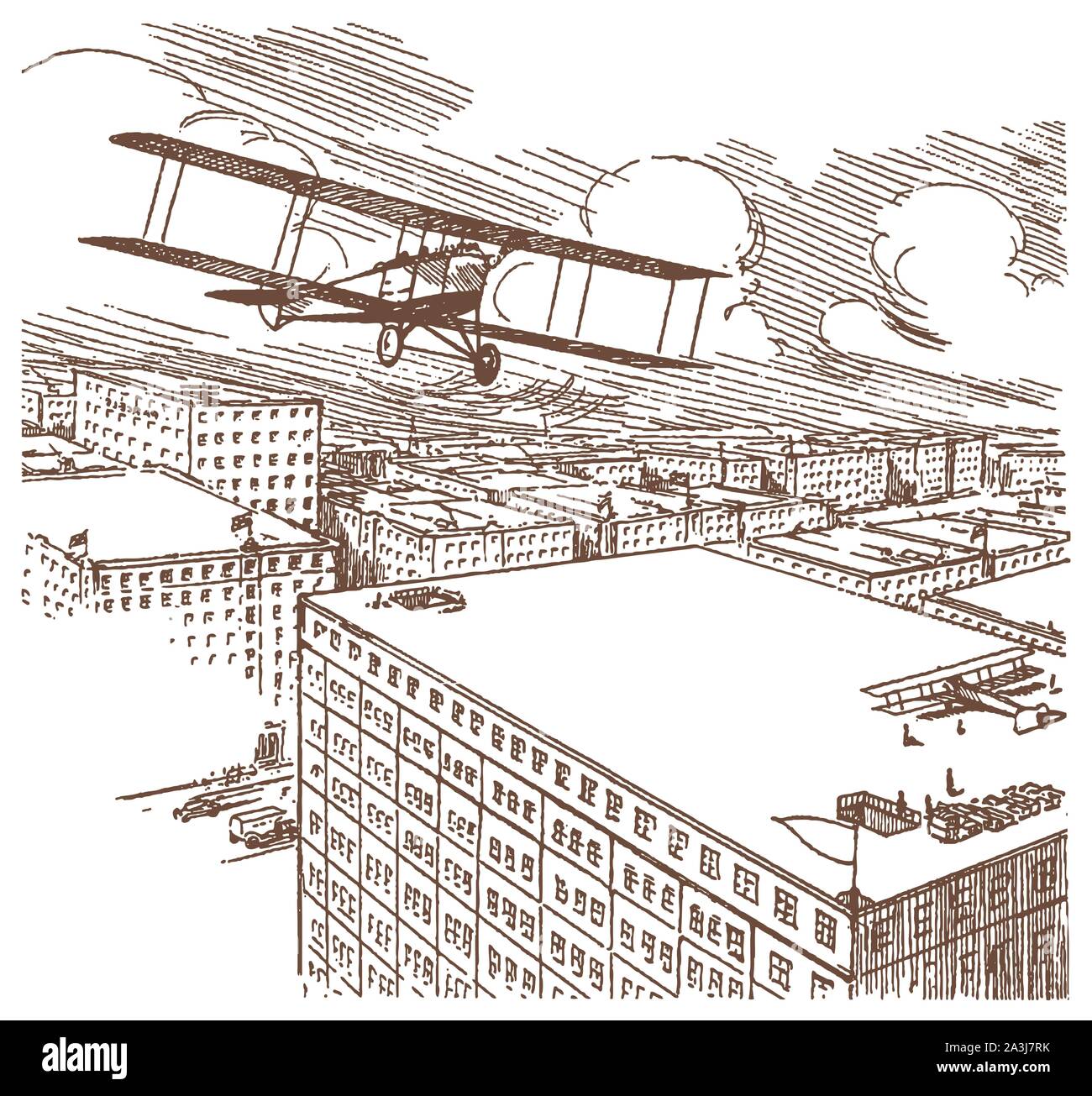 Aerial view of a city Cut Out Stock Images & Pictures - Alamy