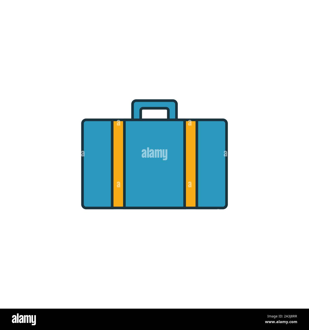 Baggage icon. Outline filled creative elemet from airport icons ...