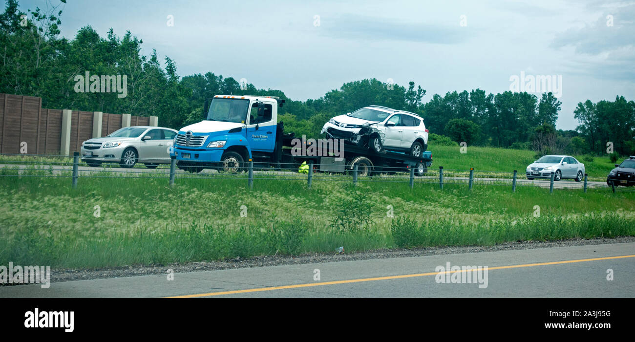 Usa american tow truck hi-res stock photography and images - Alamy
