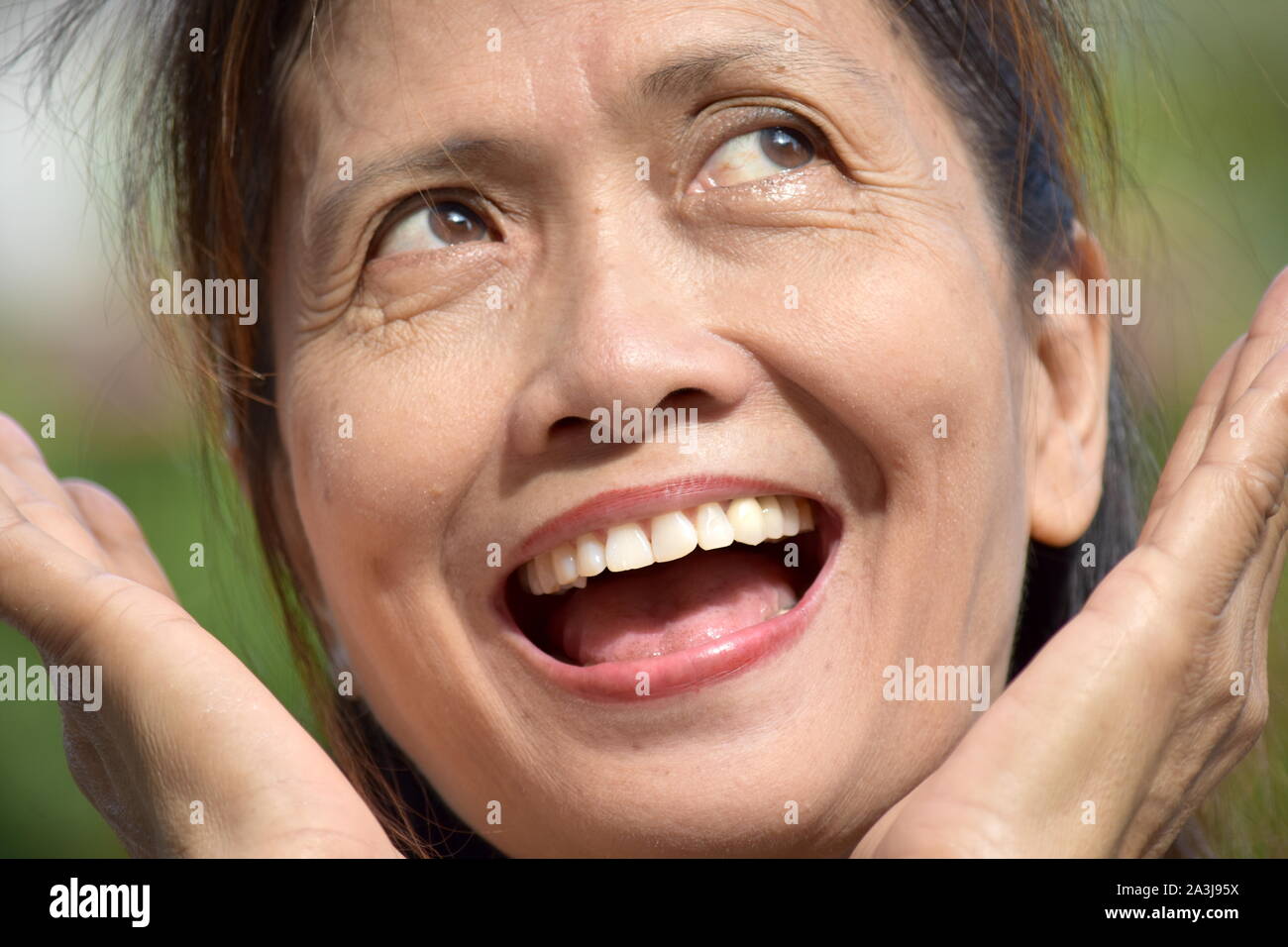 A Surprised Asian Person Stock Photo - Alamy