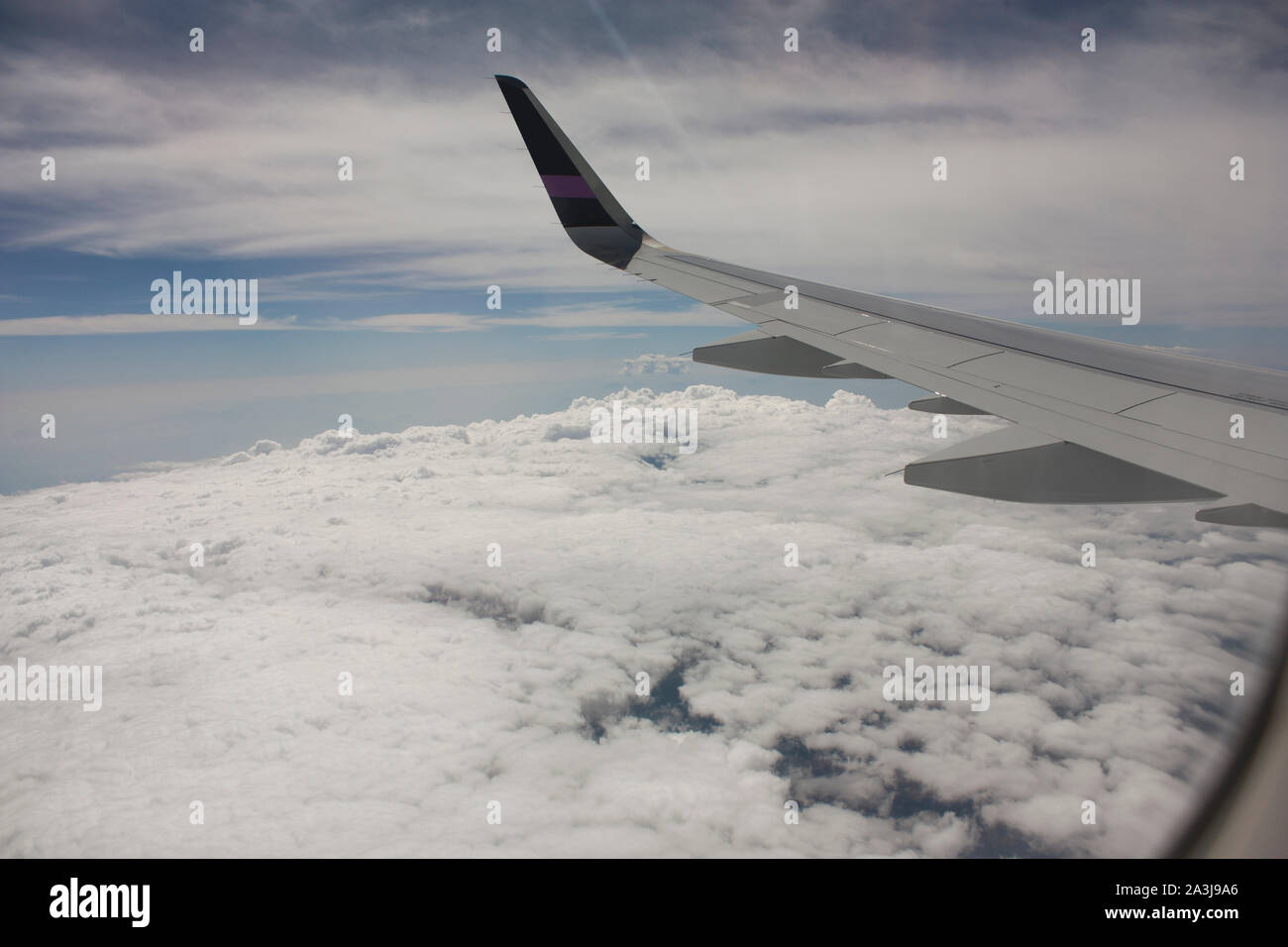 Airplane wing over mexico hi-res stock photography and images - Alamy