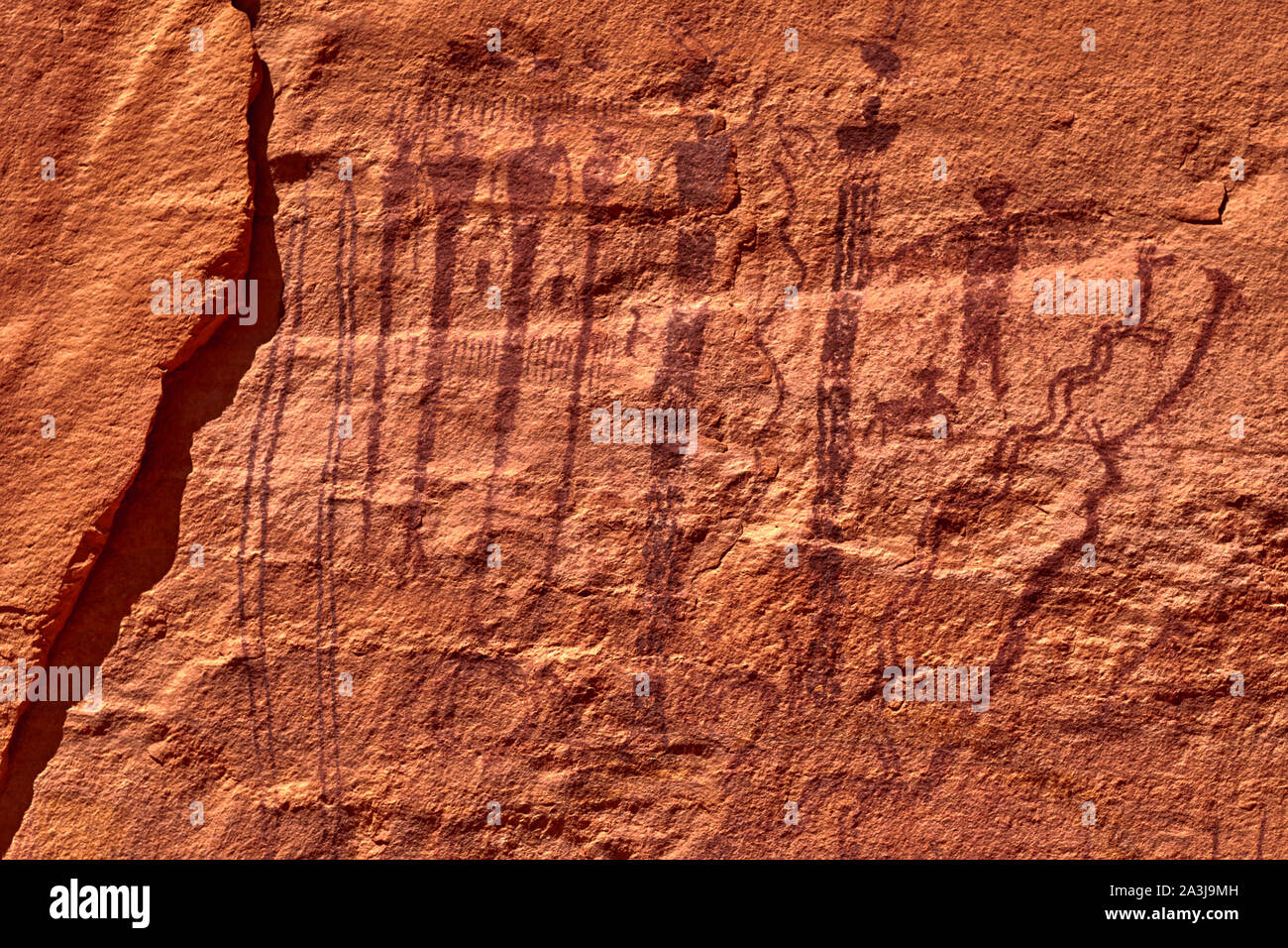 Native American Pictographs at Buckhorn Wash, Utah Stock Photo - Alamy