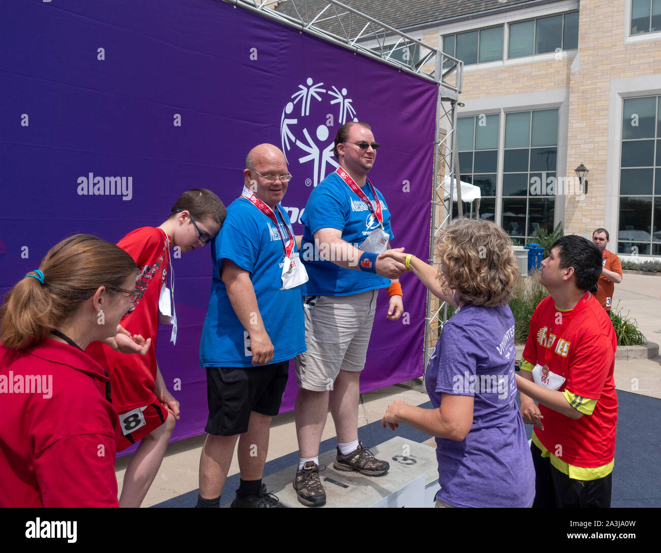 Olympics podium hi-res stock photography and images - Alamy