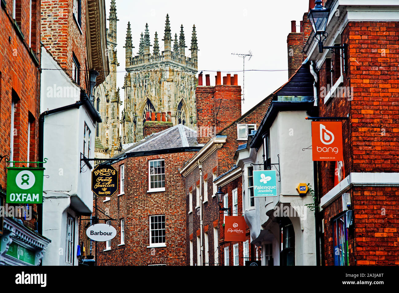 Low Petergate, York, England Stock Photo - Alamy