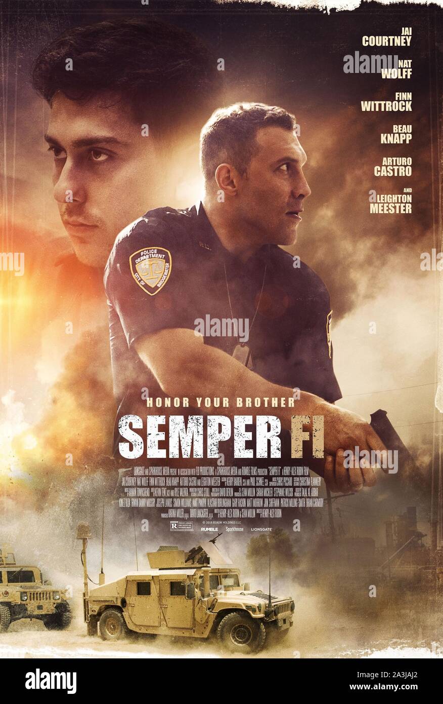 SEMPER FI, US poster, from left: Nat Wolff, Jai Courtney, 2019 ...
