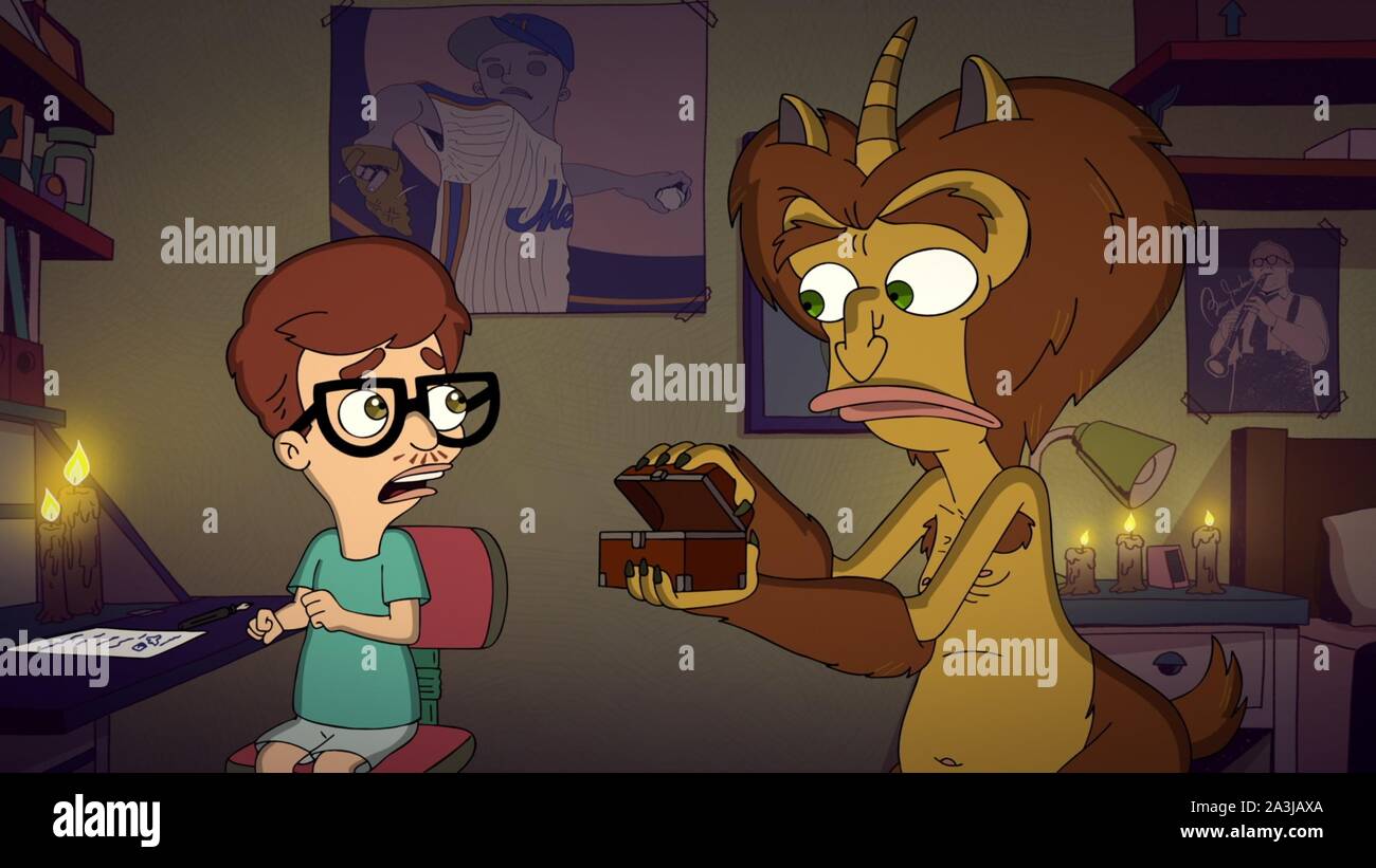 BIG MOUTH, from left: Andrew Glouberman (voiced by John Mulaney ...