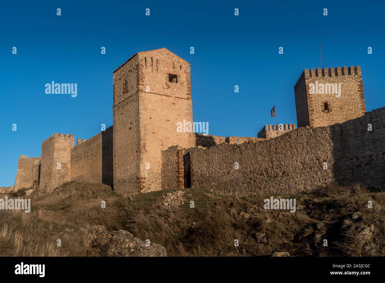 Molina de Aragon classic medieval Spanish ruined partially restored ...