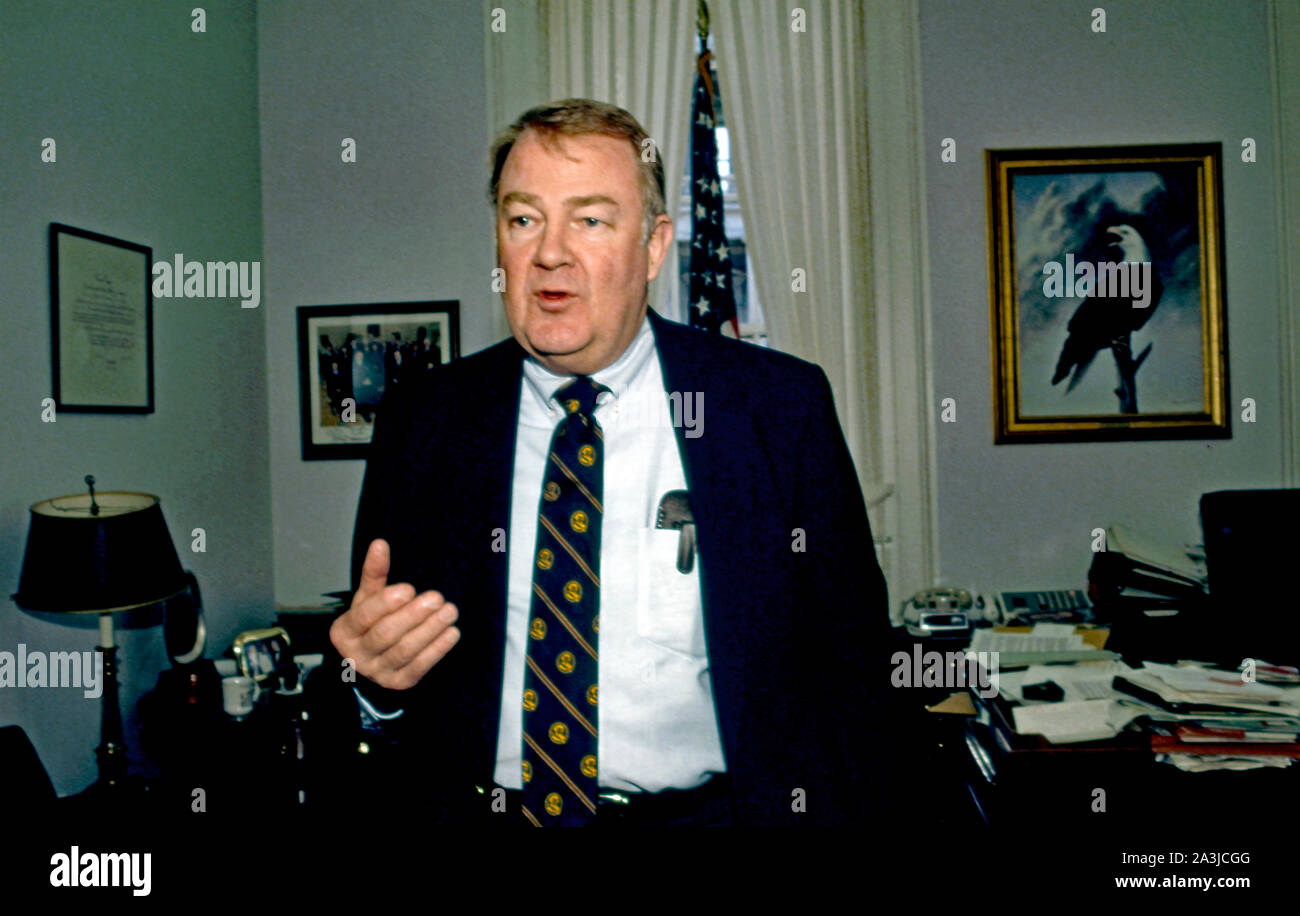 Washington DC, USA, 1981Counselor to the President Ed Meese poses for ...