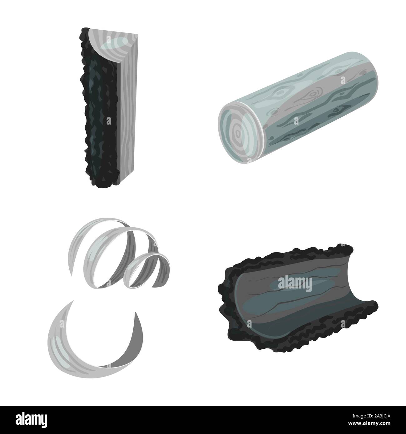 Vector illustration of forest and wooden icon. Set of forest and nature ...